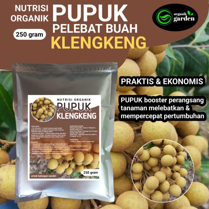 Jual pupuk pelebat buah KLENGKENG | booster melebatkan secara maksimal 250gram | Shopee Indonesia
