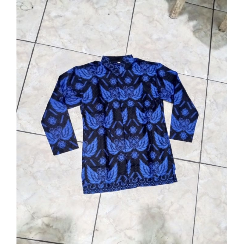 Jual Atasan/Baju Batik Baduy anak Cewe Motif Tapak kebo tanpa salur | Shopee Indonesia