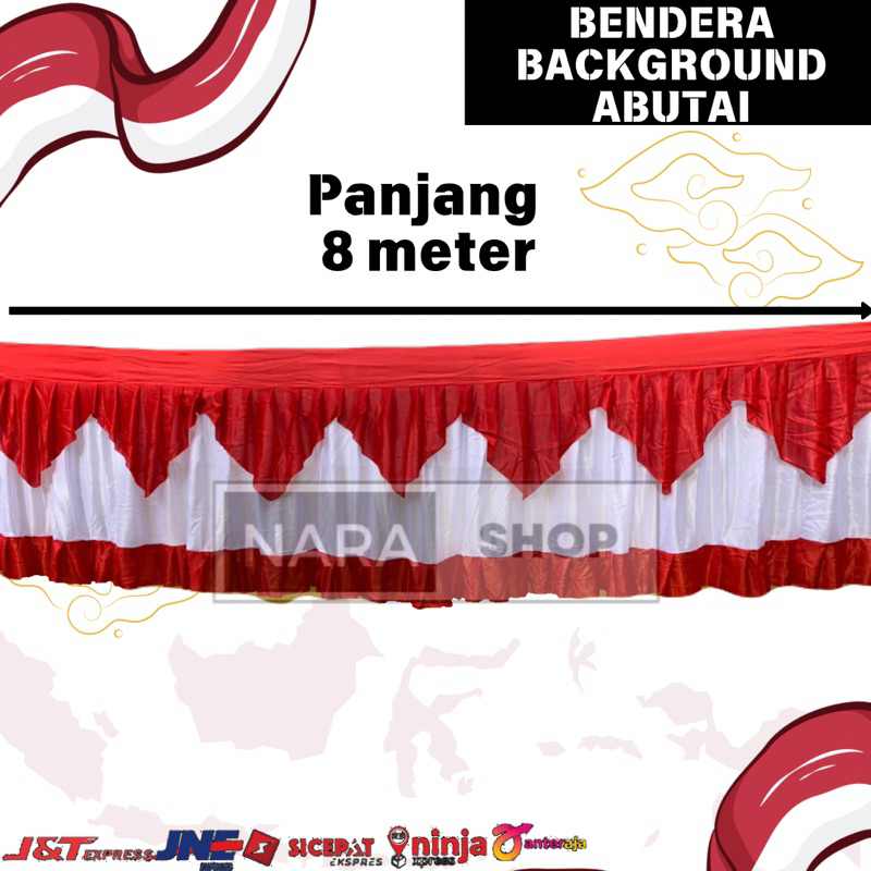 Jual BENDERA MERAH PUTIH ABUTAI SULTAN PREMIUM (8 meter) | Shopee Indonesia