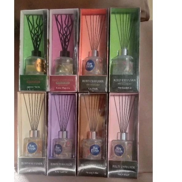 Jual Bay Fresh Reed Diffuser Full Set, botol kaca isi 30 ML + batang ...