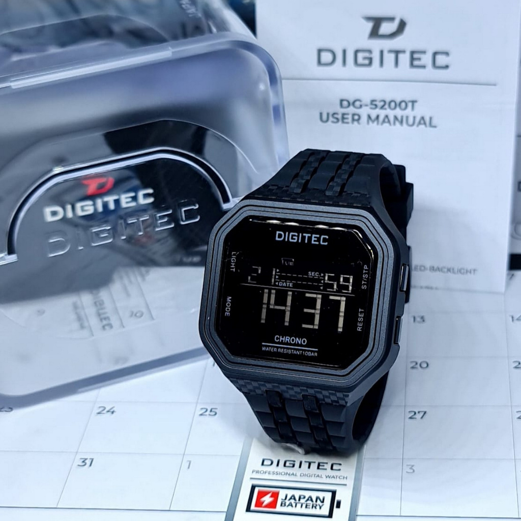 Jual DIGITEC DG 5200 Jam Tangan Pria Original Digital Rubber | Shopee ...