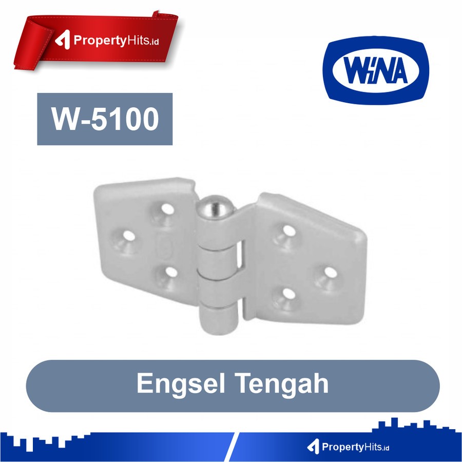 Jual Engsel Tengah Merk WiNA W-5100 - Engsel Tempel Pintu Garasi dan ...