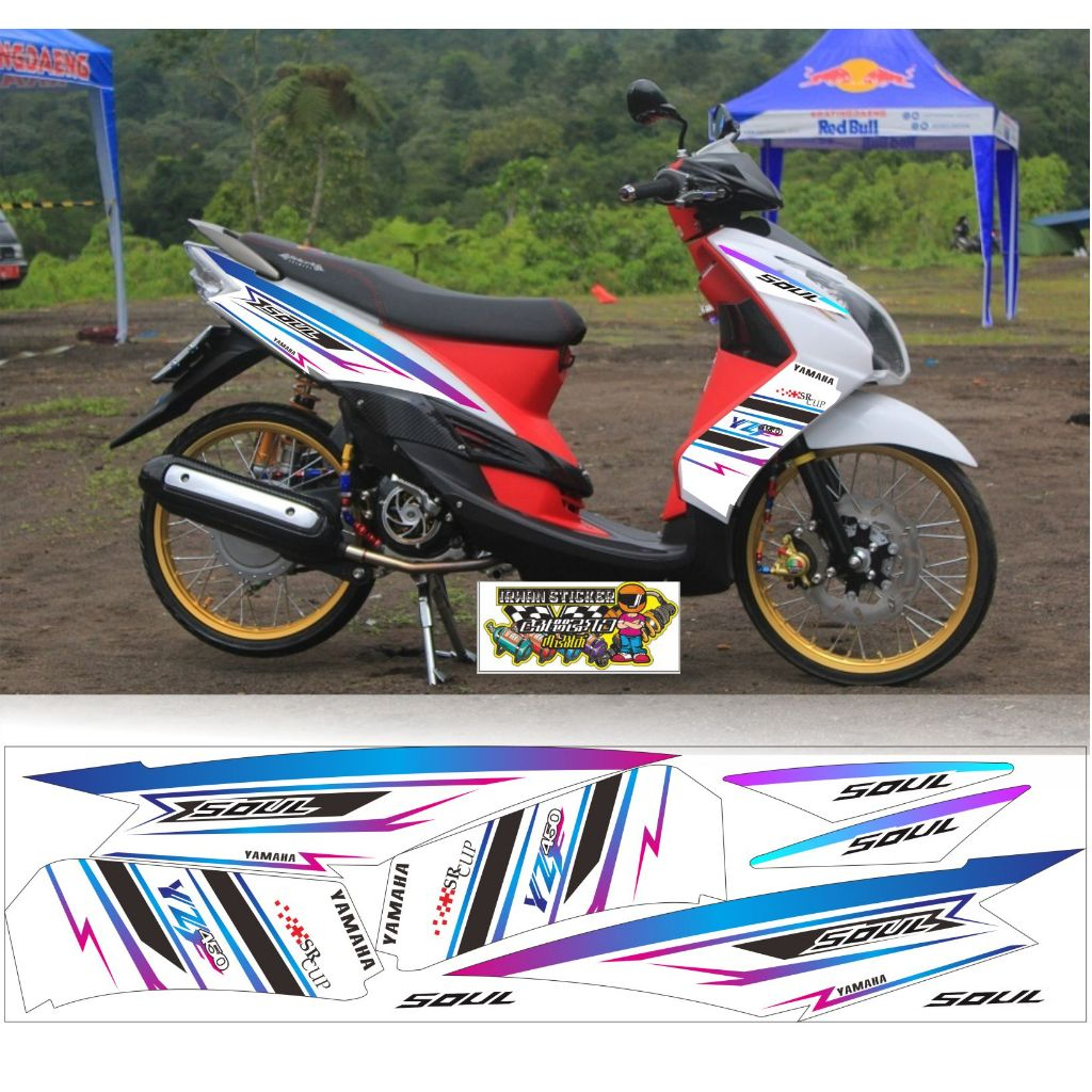 Jual striping variasi yamaha mio soul disain grafis costum variasi list ...