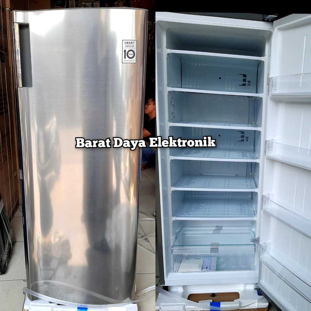 Jual Freezer LG Freezer 6 Rak GN-INV304SL Inverter Kulkas Freezer Es ...