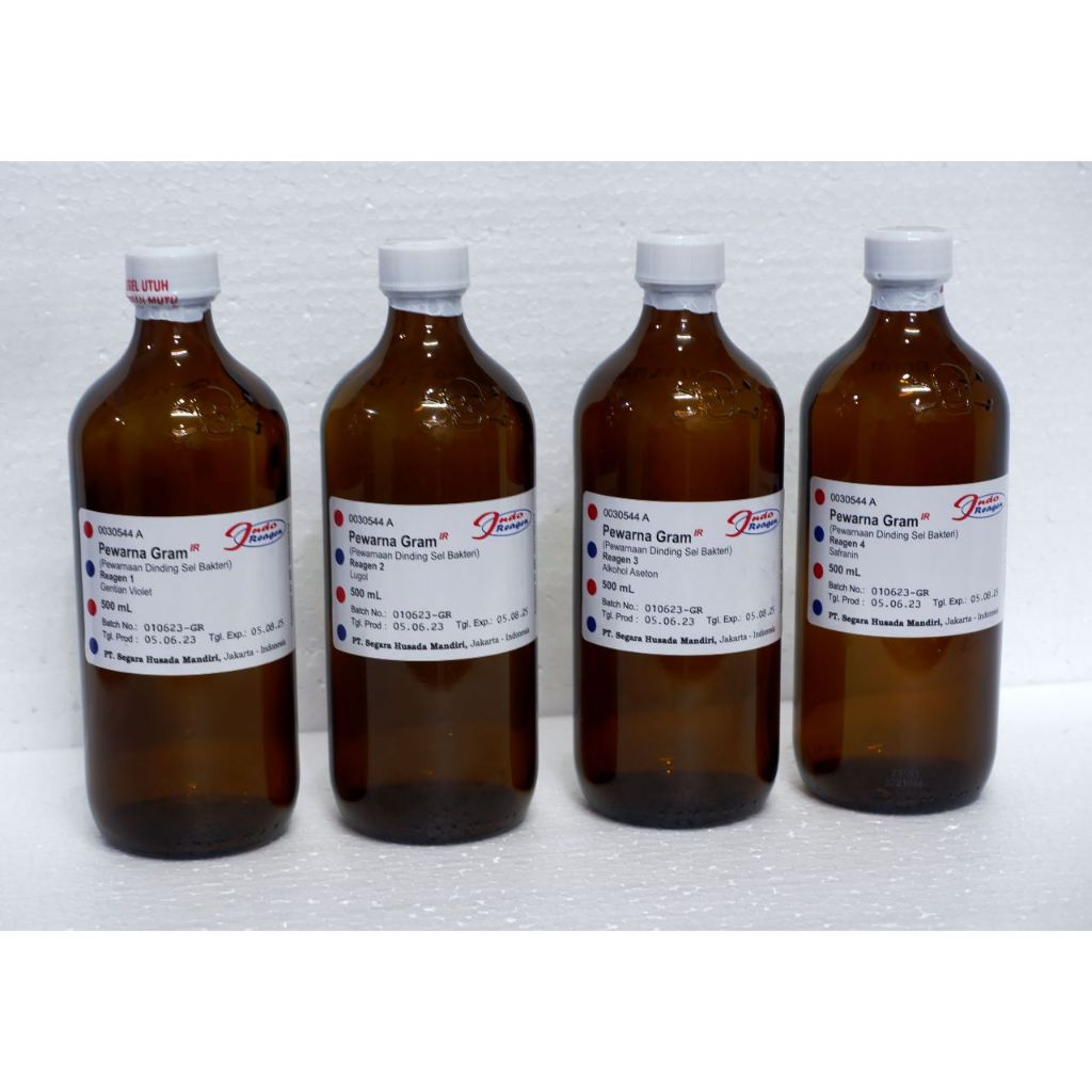 Jual Satuan - Reagen Pewarna Gram 4x500ml INDO REAGENT Pewarna Gram ...