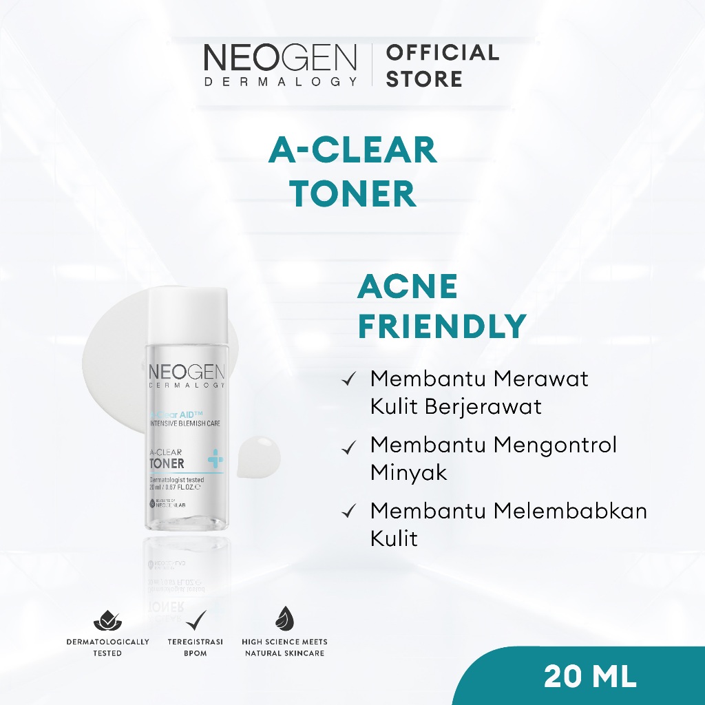 Jual NEOGEN DERMALOGY A-Clear Toner 20ml | Shopee Indonesia