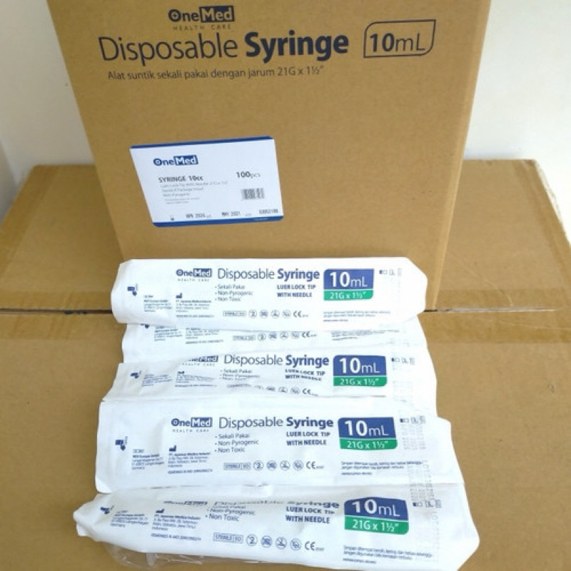 Jual Spuit 10cc Onemed / Spuit 10ml Onemed per box isi 100 pcs | Shopee ...