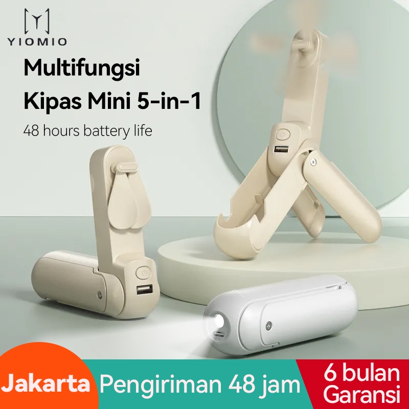 Jual YIOMIO Kipas Genggam Angin Mini Karakter Fan Lucu Handheld USB ...