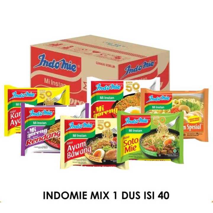 Jual INDOMIE ALL VARIAN 8 RASA 1 DUS ISI 40 PCS | Shopee Indonesia