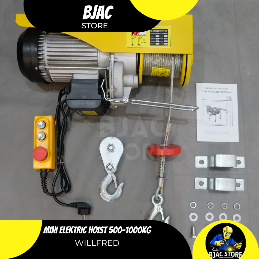 Jual MINI ELECTRIC HOIST / KATROL ELECTRIC 500KG/1000KG -20MTR WILLFRED ...