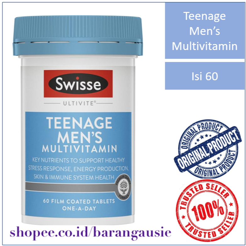 Jual Swisse Teenage Teen Ultivite Men's Multivitamin 60 Tablets Vitamin Remaja | Shopee Indonesia