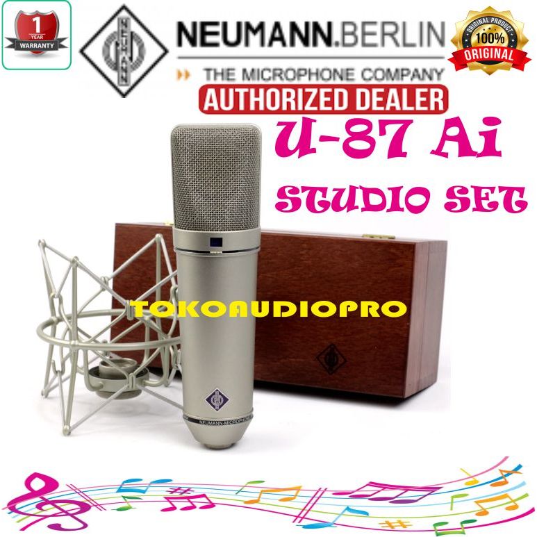 Jual Neumann U87 Ai Studio Set Large-diaphragm Condenser Microphone Neumann U87AI Mikrofon ...