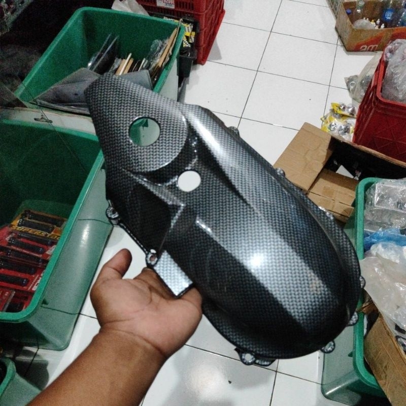 Jual cover cvt karbon carbon beat fi scoopy fi 2015 2016 2017 2018 2019 ...