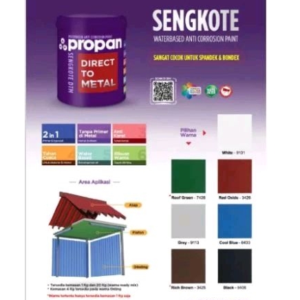 Jual Cat seng dan galvanis anti karat propan sengkote 950 black 1kg ...