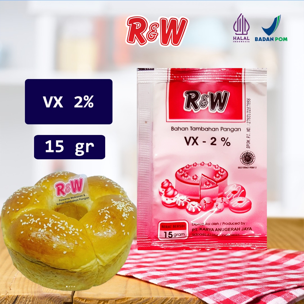 Jual R&W Rajawali VX 2% 15 Gram Pengembang Kue Cake Baking Bolu Halal ...