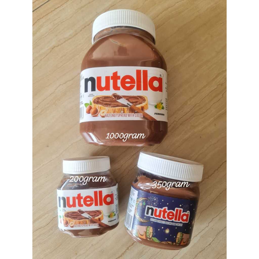 Jual NUTELLA 200GR / 350 GR / 600GR / 1 KG (HALAL MUI & BPOM) | Shopee ...