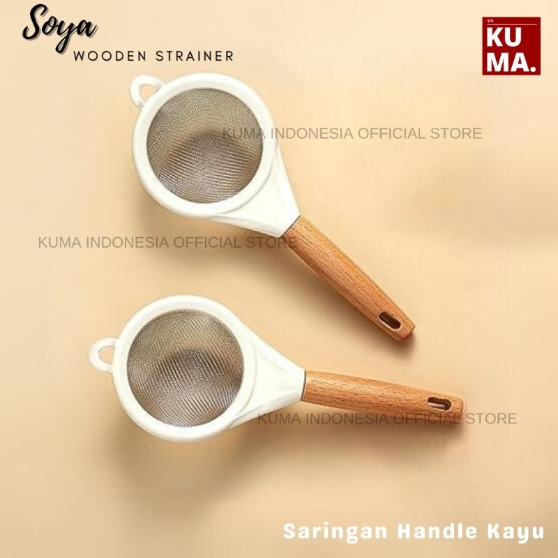 Jual KUMA Soya Saringan Gagang Kayu Saringan Makanan Teh Juice Handle ...