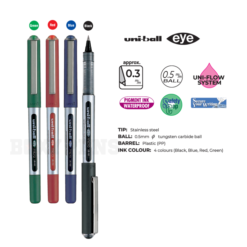 Jual Uniball Eye Rollerball Micro Pen Pulpen Pena - 0.5 mm | Shopee ...