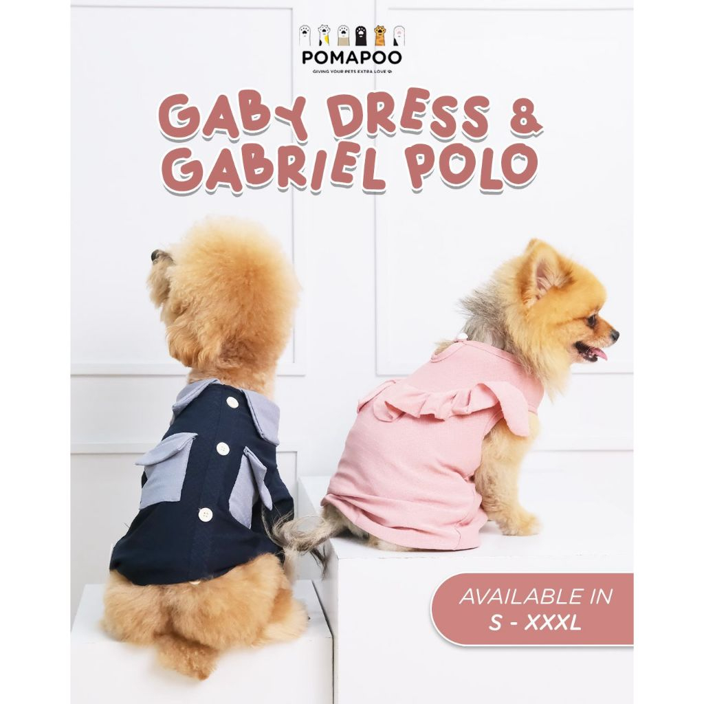 Jual POMAPOO - Baju Kucing dan Baju Anjing Gaby Dress Dan Gabriel Polo ...