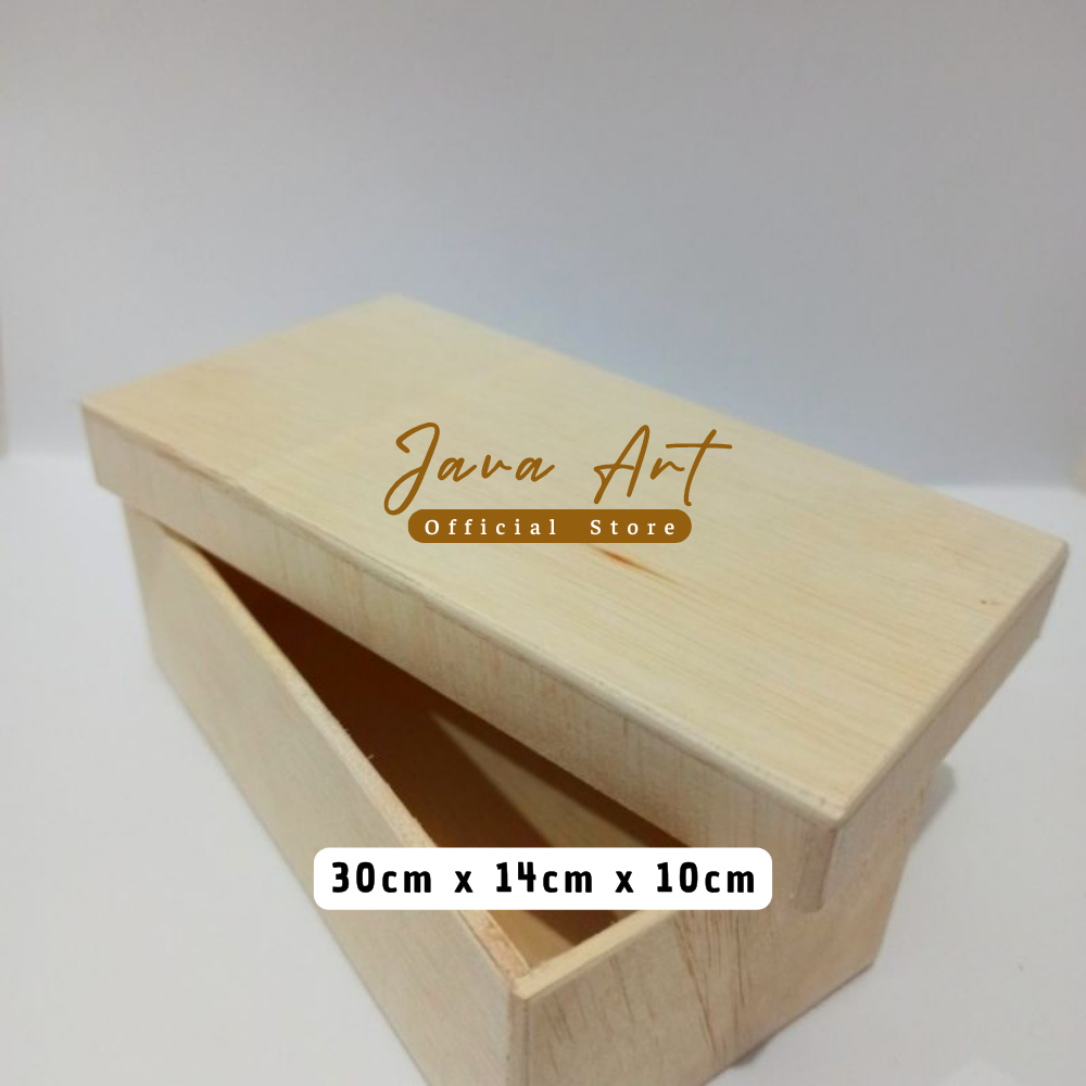Jual KOTAK KAYU PENYIMPANAN GIFT BOX UKURAN 30cm X 14cm X 10cm | Shopee ...