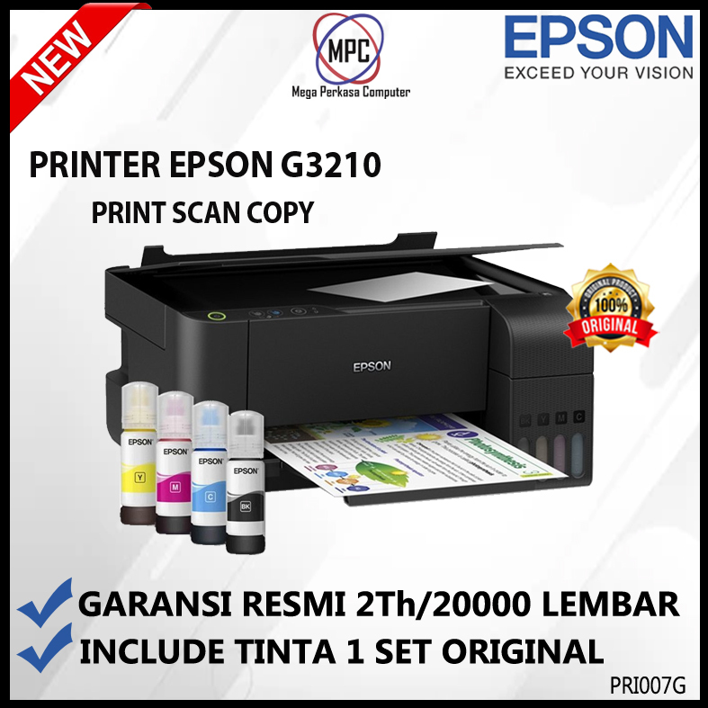 Jual Printer Epson L3210 L3211 3 in 1 Print Scan Copy Garansi Resmi | Shopee Indonesia