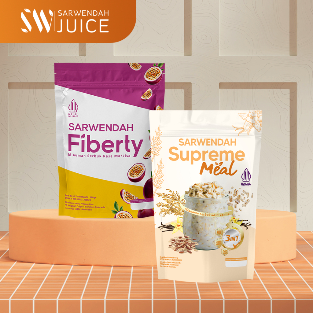 Jual Sarwendah Juice (Fiberty 150 & Supreme Meal 150) Sarwendah Fiberty 150gr & Supreme Meal ...