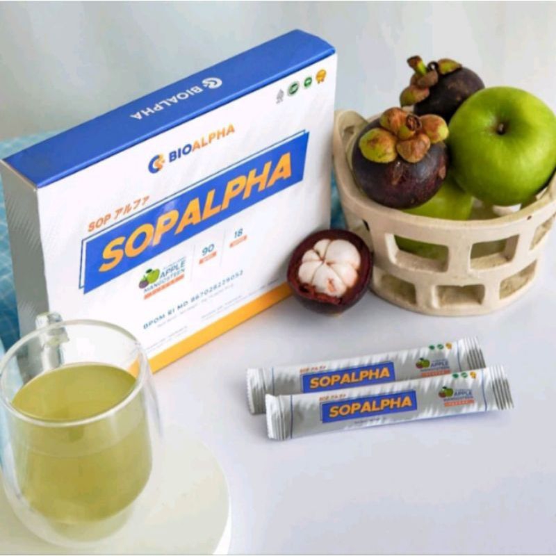 Jual Sop Alpha Bioboost 1box Isi 18sachet Rasa apel Manggis Obat ...