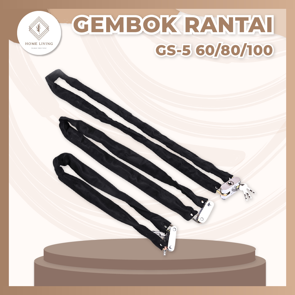 Jual Gembok Rantai 3 Ukuran Gembok Motor Sepeda Pagar Lapis Kain ...