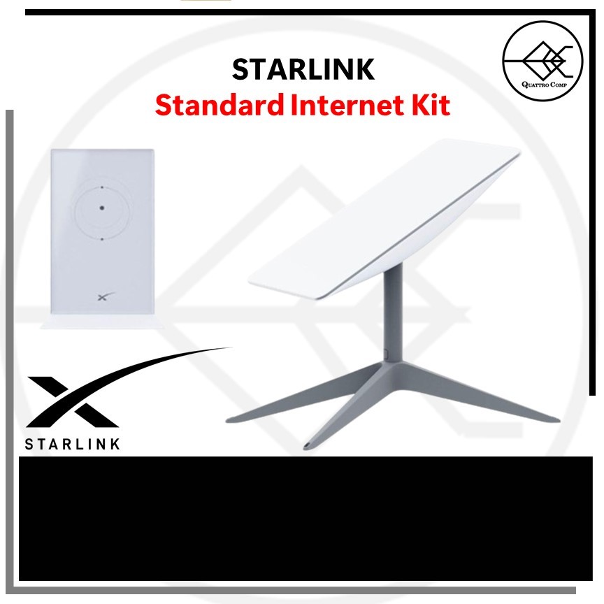 Jual STARLINK Standard Internet Kit Satellite Antenna & WiFi Router Kit ...