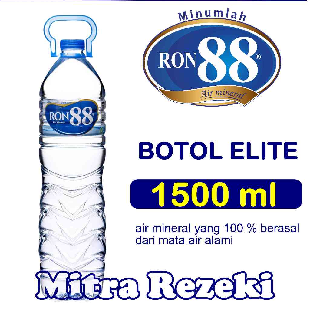 Jual RON88 1500ml Botol AIR MINUM MINERAL RON 88 | Shopee Indonesia
