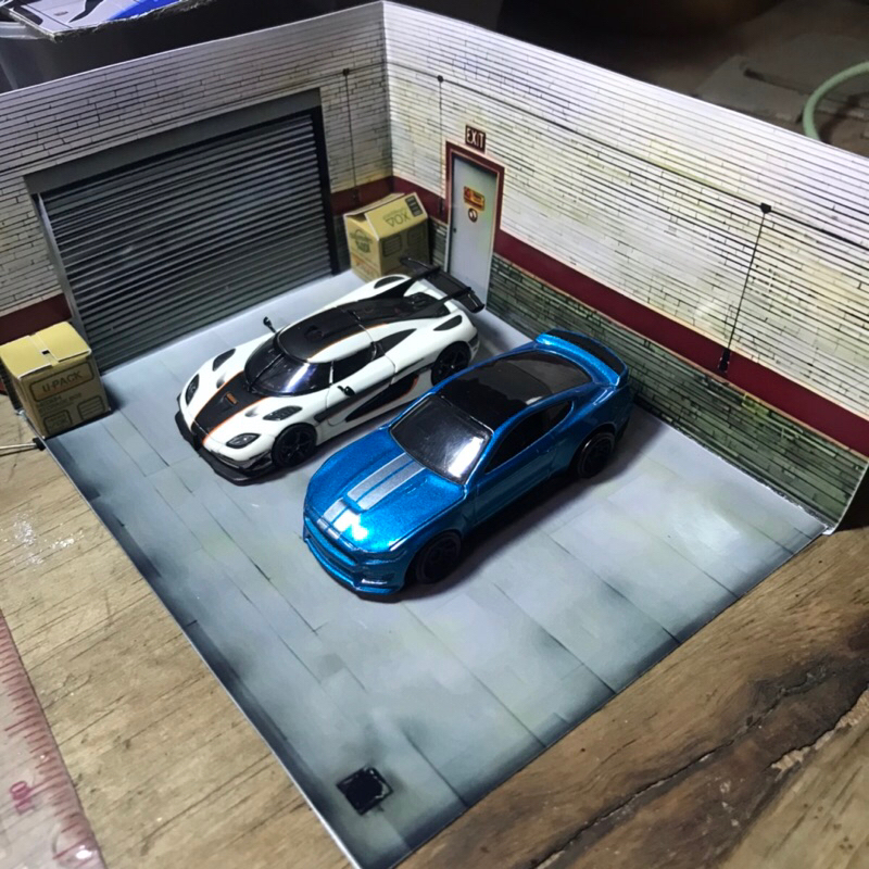 Jual Diorama miniscale/hotwheels 1:64 tema bengkel / ruko kosong murah ...