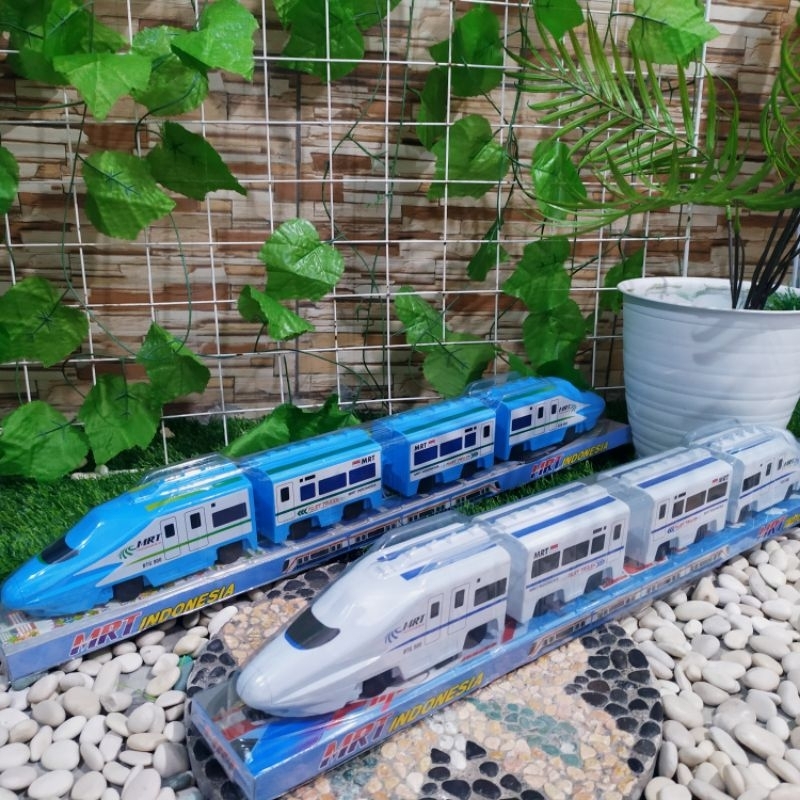 Jual mainan kereta api MRT indonesia anak edukasi - mainan replika ...