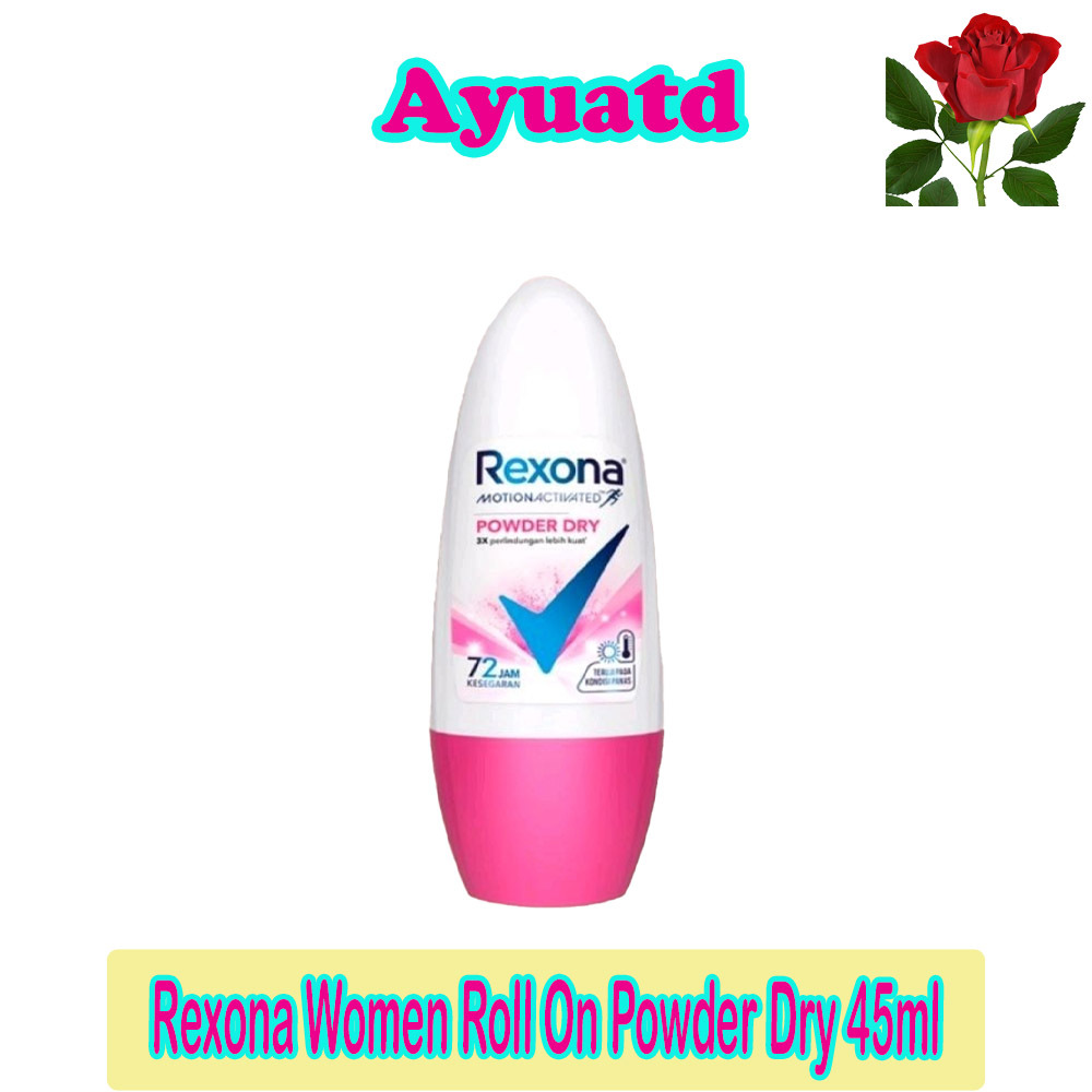 Jual Rexona Deodorant Roll On Powder Dry 45ml | Shopee Indonesia