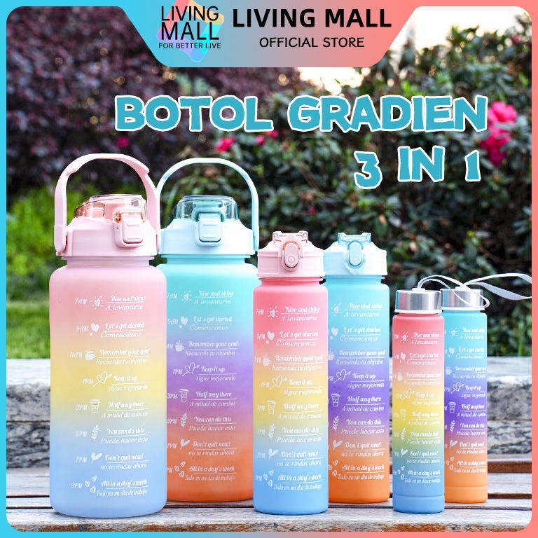 Jual KODE D78U Set Botol Gradien 2 Liter 1 ml 5 ml Botol Minum Viral ...
