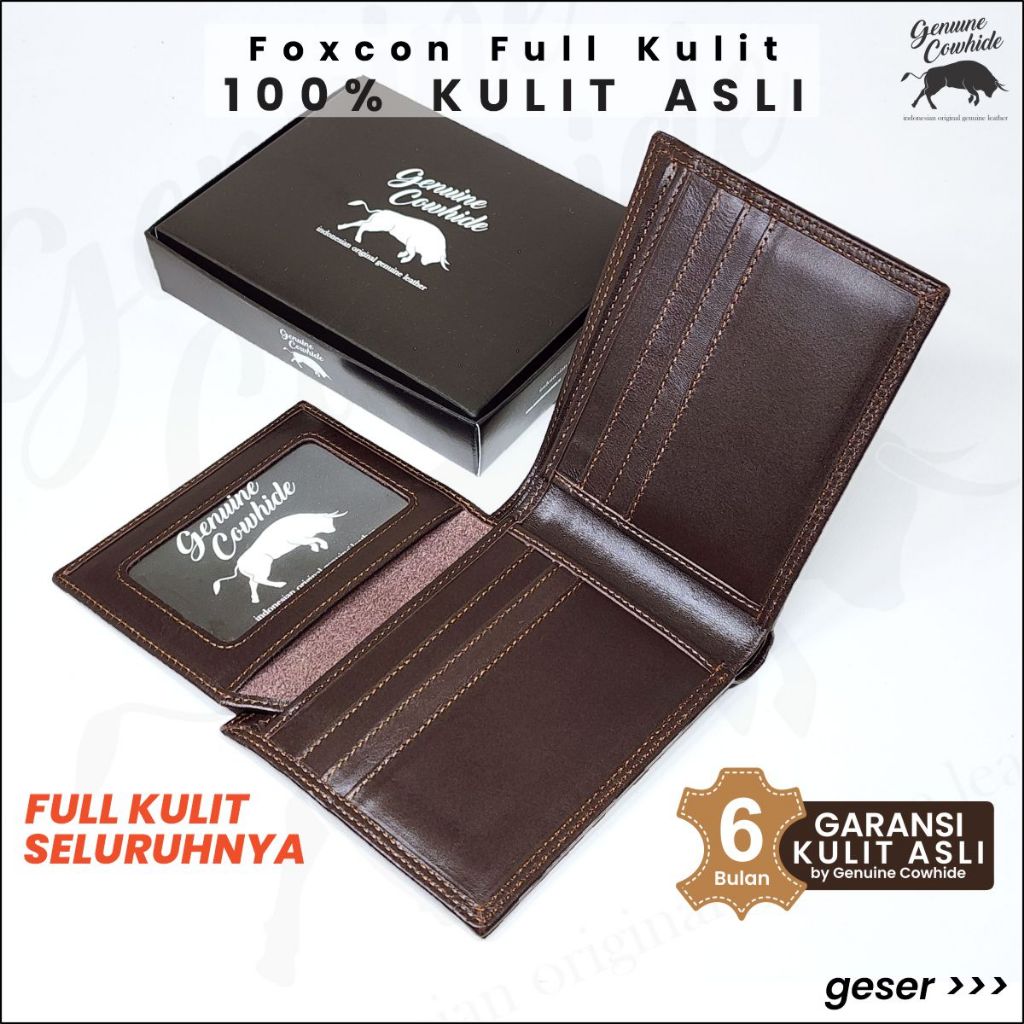 Jual Dompet Kulit Asli Full Kulit Seluruhnya - Tanpa Kain Furing ...