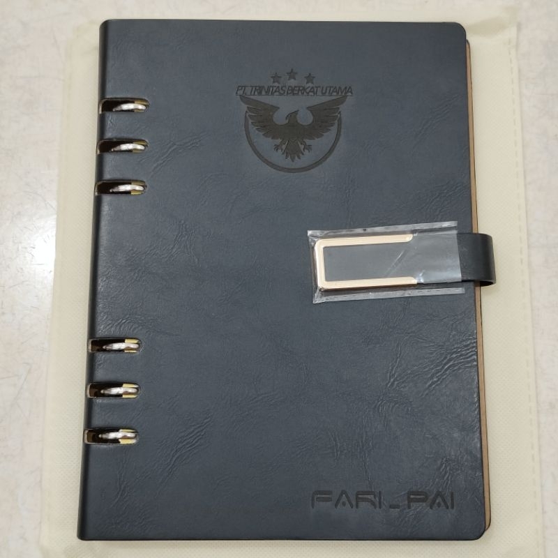 Jual Notebook Binder HS-AG01 Agenda Kulit 6 Ring | Buku Catatan Diary ...