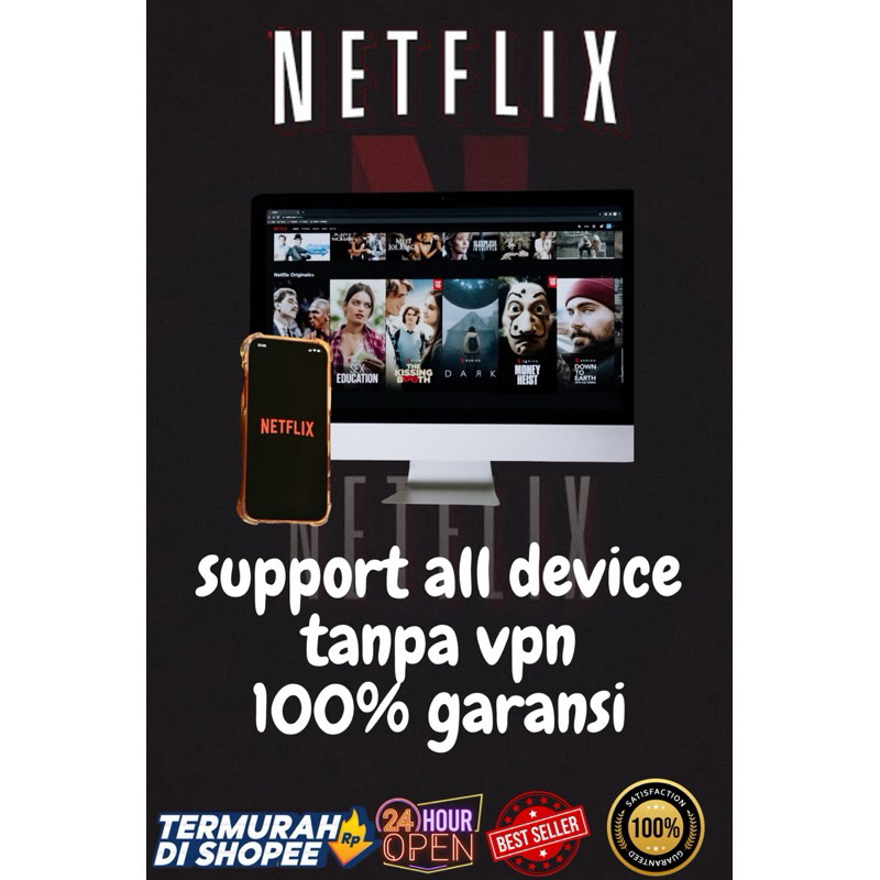 Jual NETFLIXX PREMIUM PRIVATE 1 BULAN SAMPAI 1 TAHUN 100% BERGARANSI | Shopee Indonesia