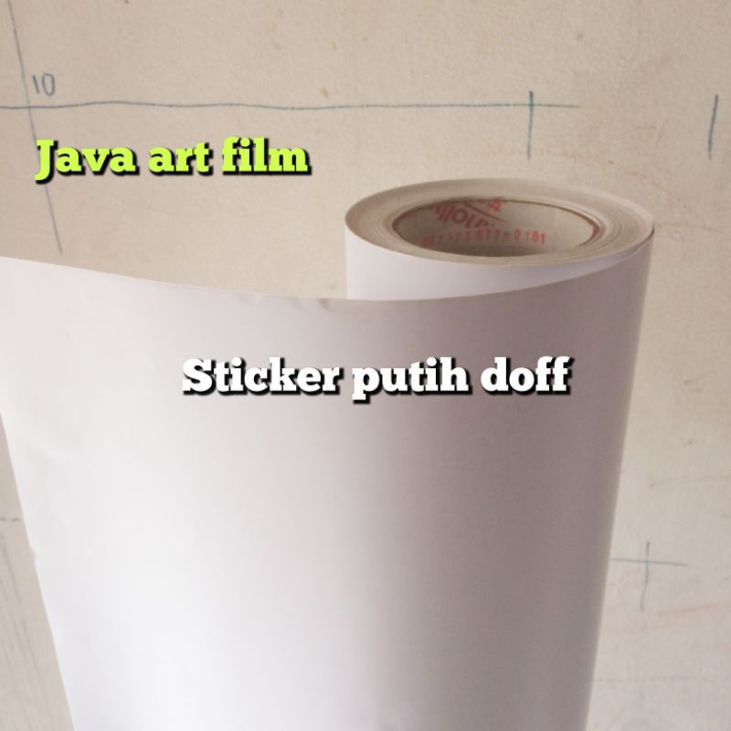 Jual stiker putih doff/sticker kaca white board/stiker motor/stiker ...