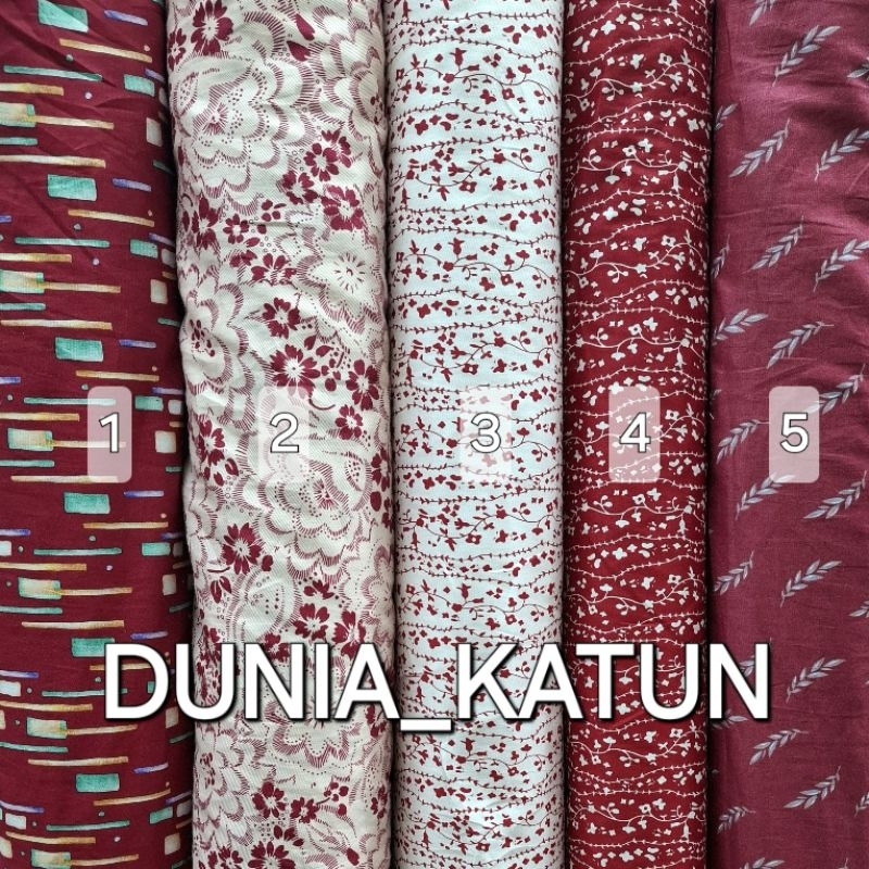 Jual KAIN MERAH PUTIH SERIES KATUN JEPANG TOKAI SENKO ORI | Shopee ...
