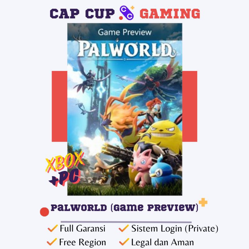 Jual [Cap Cup Store] (Xbox +PC Game) Palworld (Game Preview) | Shopee ...
