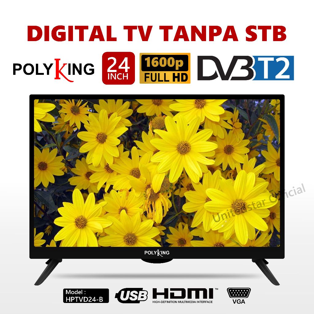 Jual TV Digital LED TV 20 Inch Digital Polyking HPTVD24-A Full HD ...