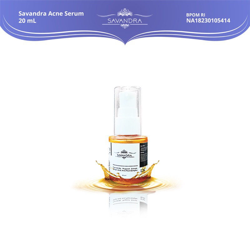 Jual Savandra ACNE SERUM Dengan Salicylic Acid Untuk Wajah Berjerawat ...