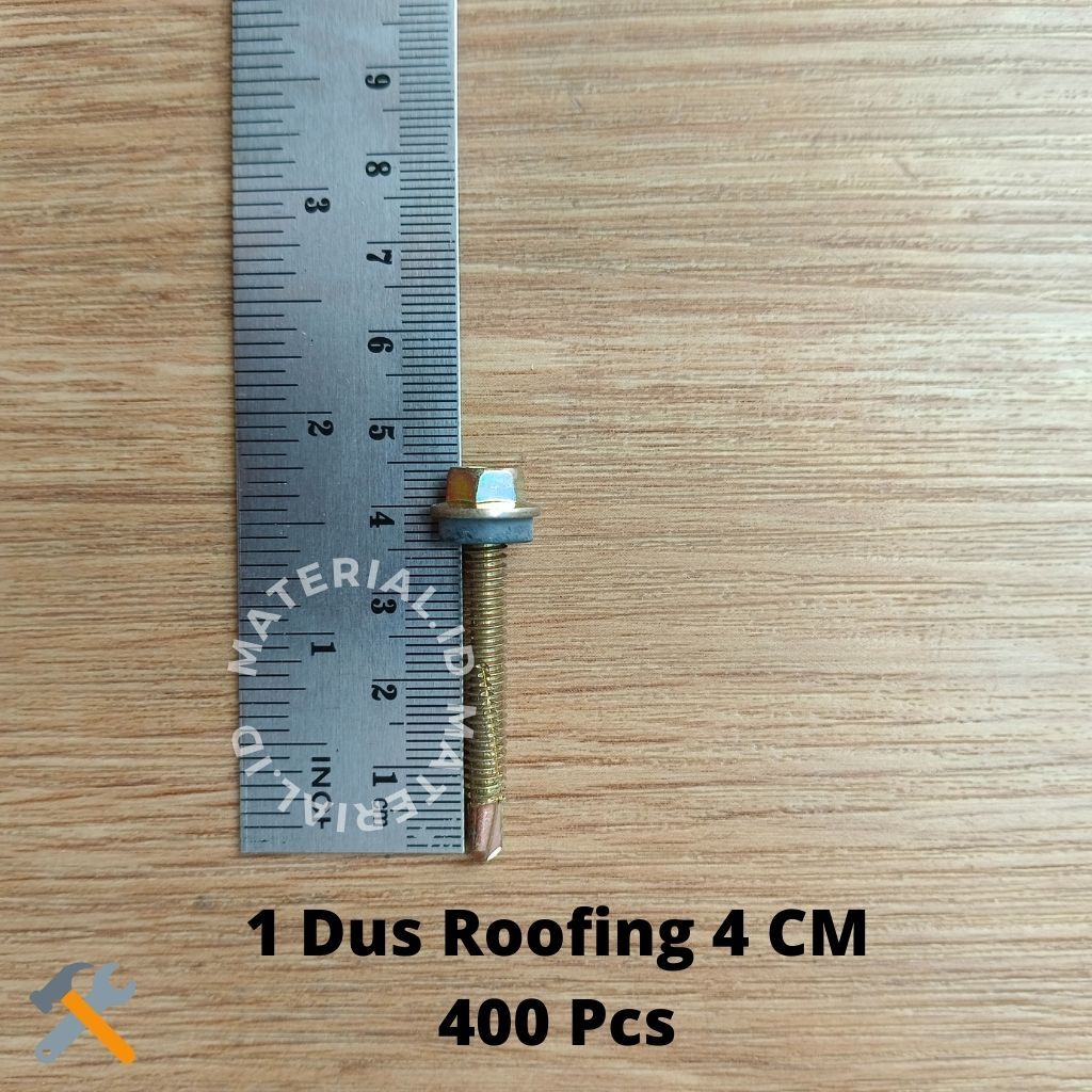 Jual 1 Dus Roofing 4 CM Kotak Baut Roofing Skrup Roping Atap Asbes ...