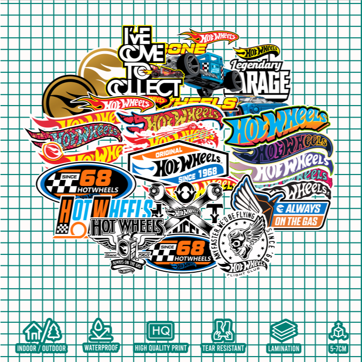 Jual KARIMAKE Sticker Pack HOTWHEELS HOT WHEELS Stiker Mobil | Shopee ...