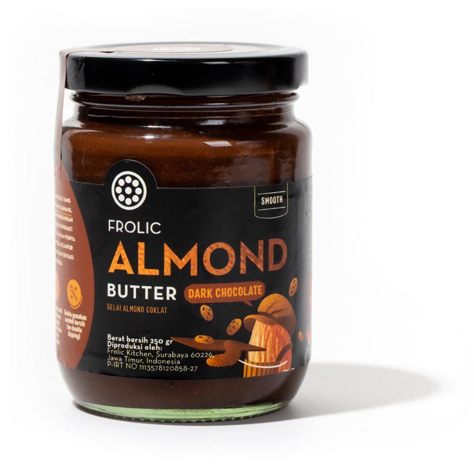 Jual FROLIC Almond Butter Dark Chocolate - Selai Almond Coklat Hitam ...
