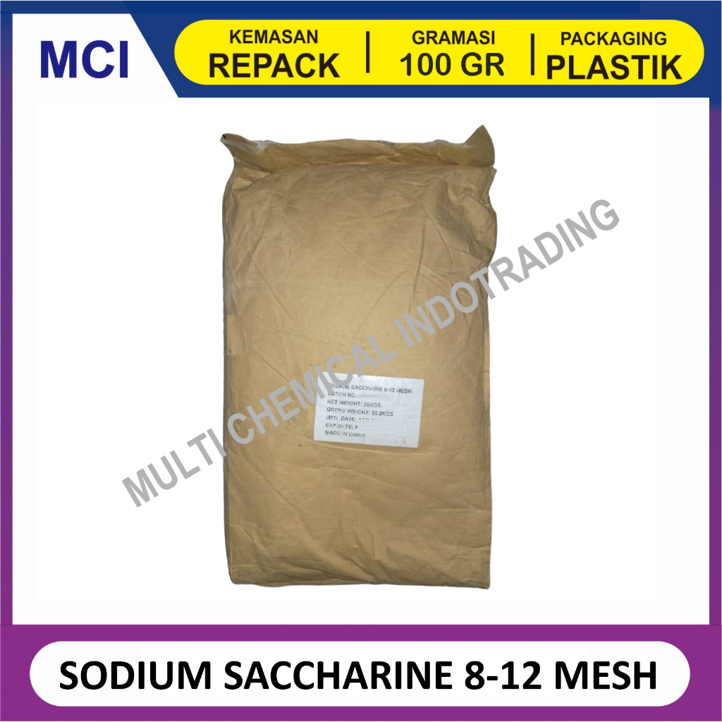 Jual SODIUM SACCHARINE 8-12 MESH SAKARIN PEMANIS 300-400x GULA - 100 GR ...