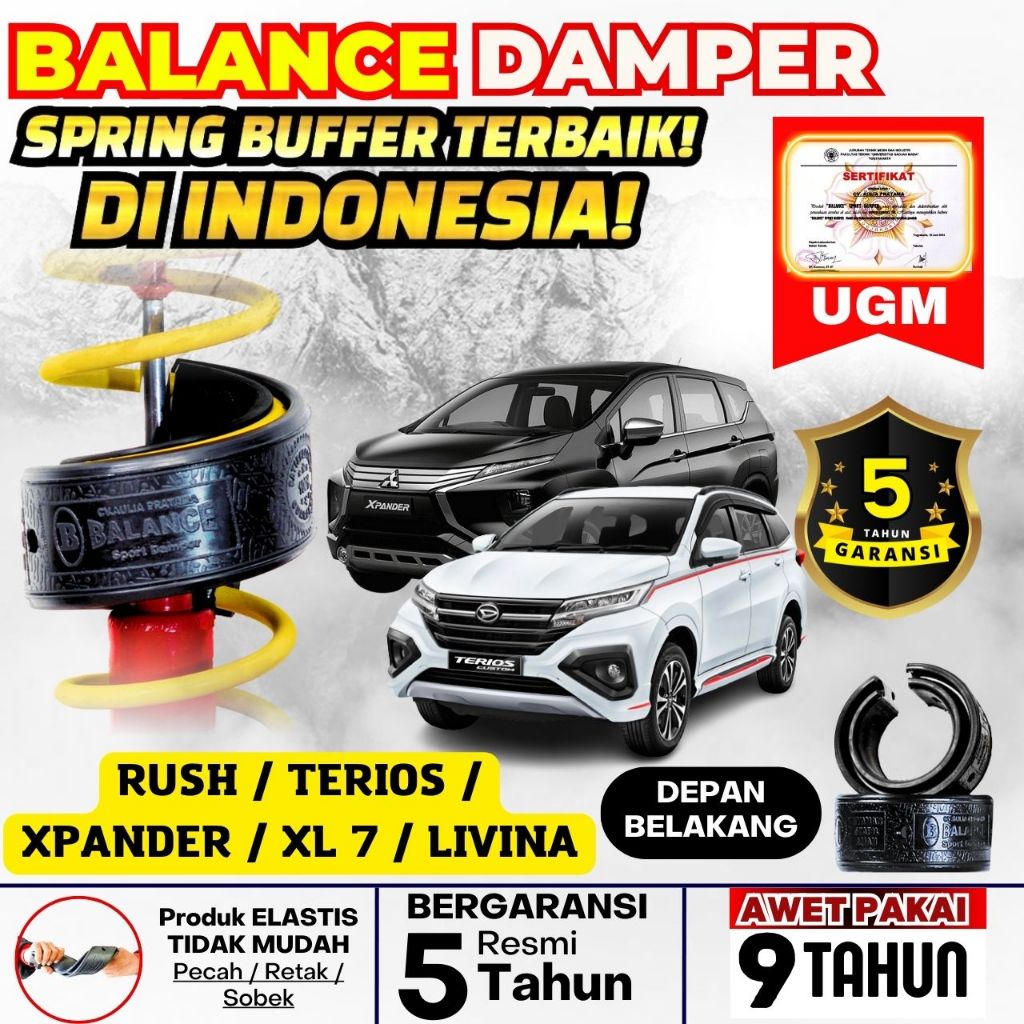 Jual BALANCE Damper Shock Mobil XPANDER / RUSH / TERIOS / XL 7 / LIVINA ...
