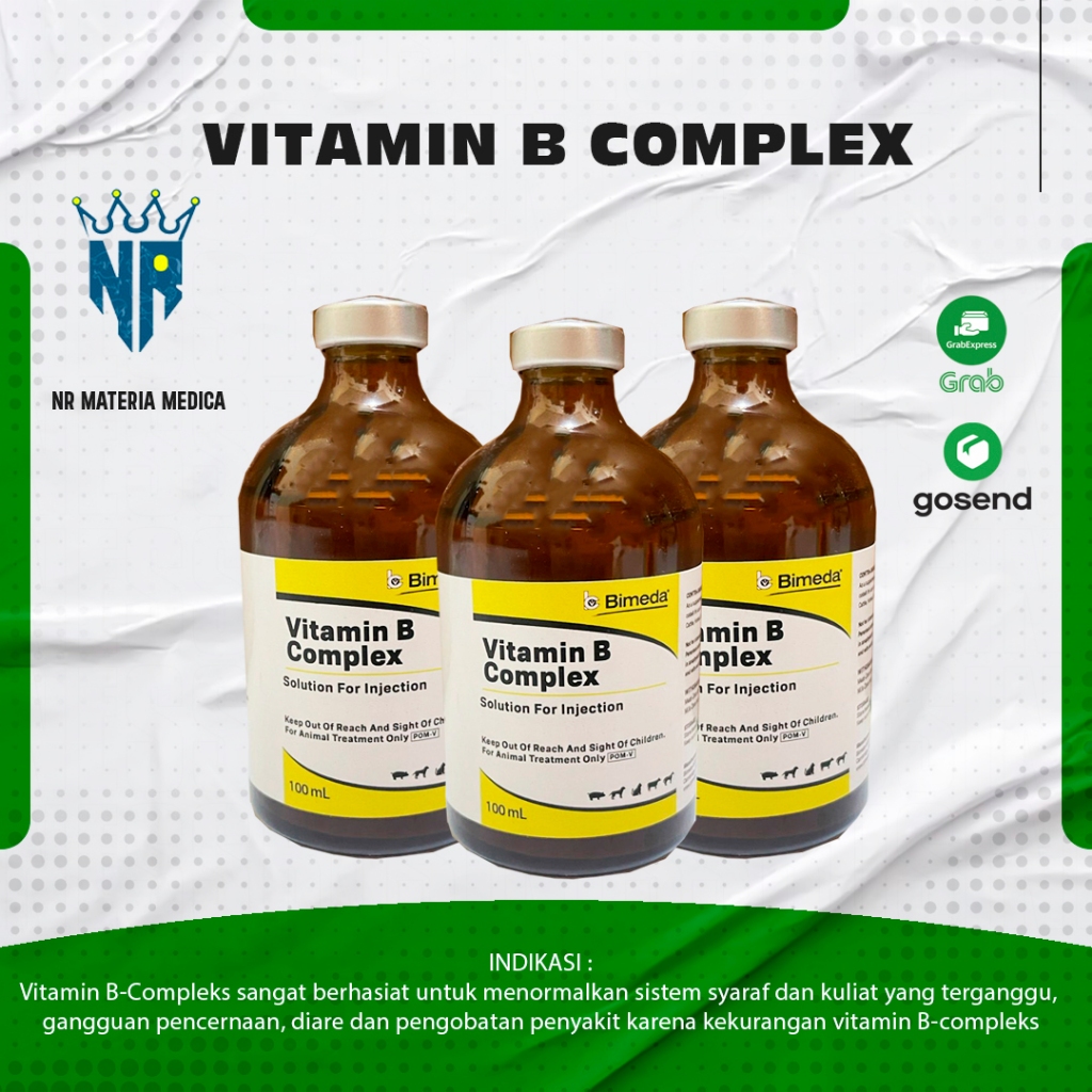 Jual B complek 100 ml injeksi Bimeda - Vitamin B Komplek Injeksi - Veta ...