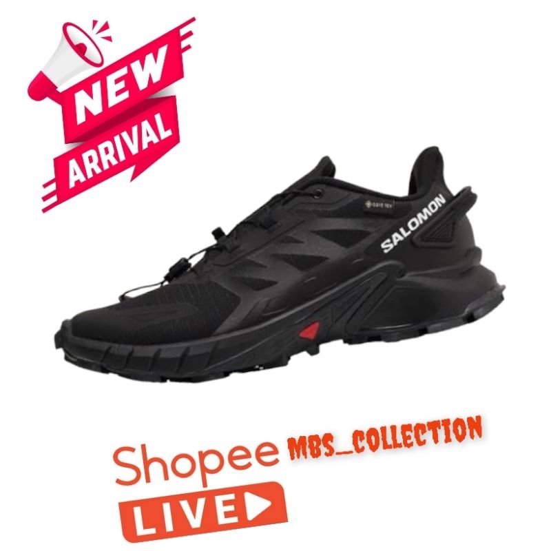 Jual SEPATU GTX TRAIL SALOMON SUPERCROSS 4 BLACK WHITE PREMIUM ORIGINAL ...