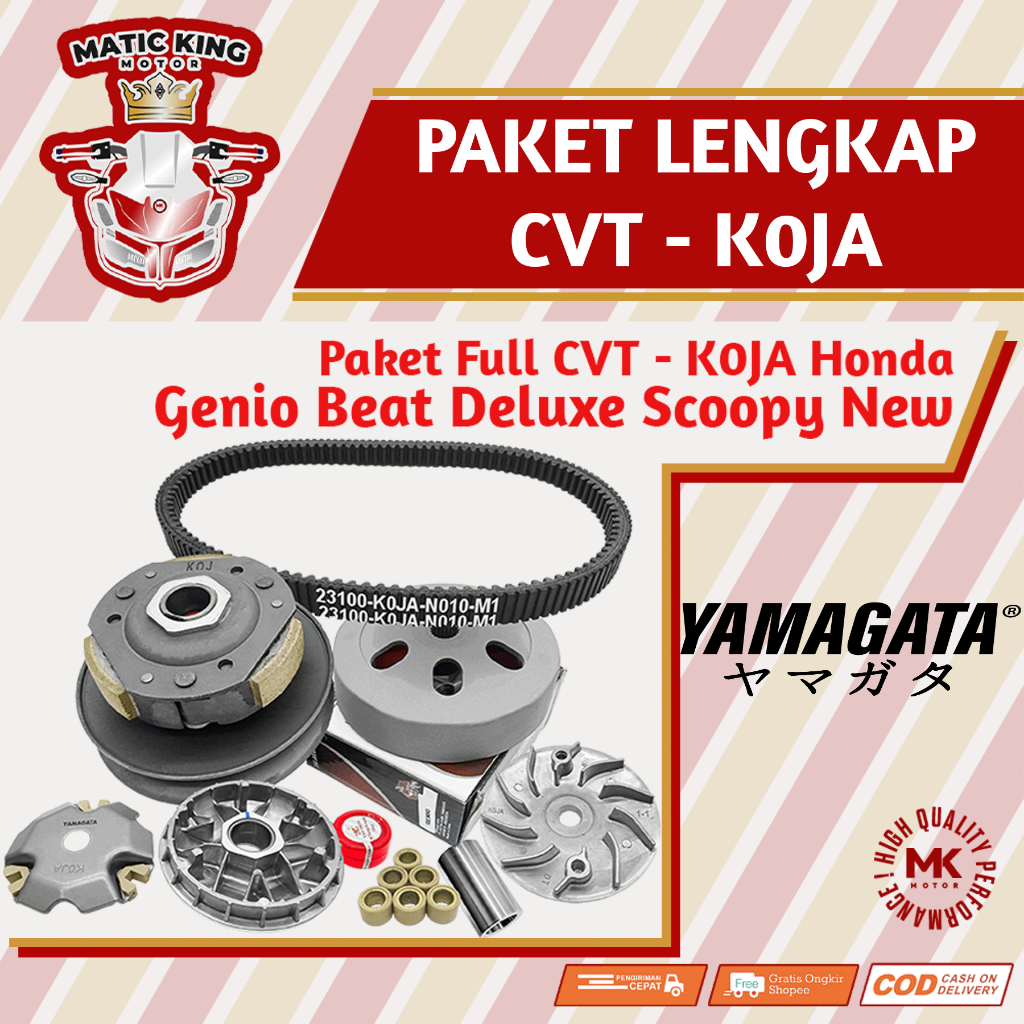 Jual Paket Full Upgrade CVT Honda Beat Vario Scoopy Spacy Genio Deluxe ...